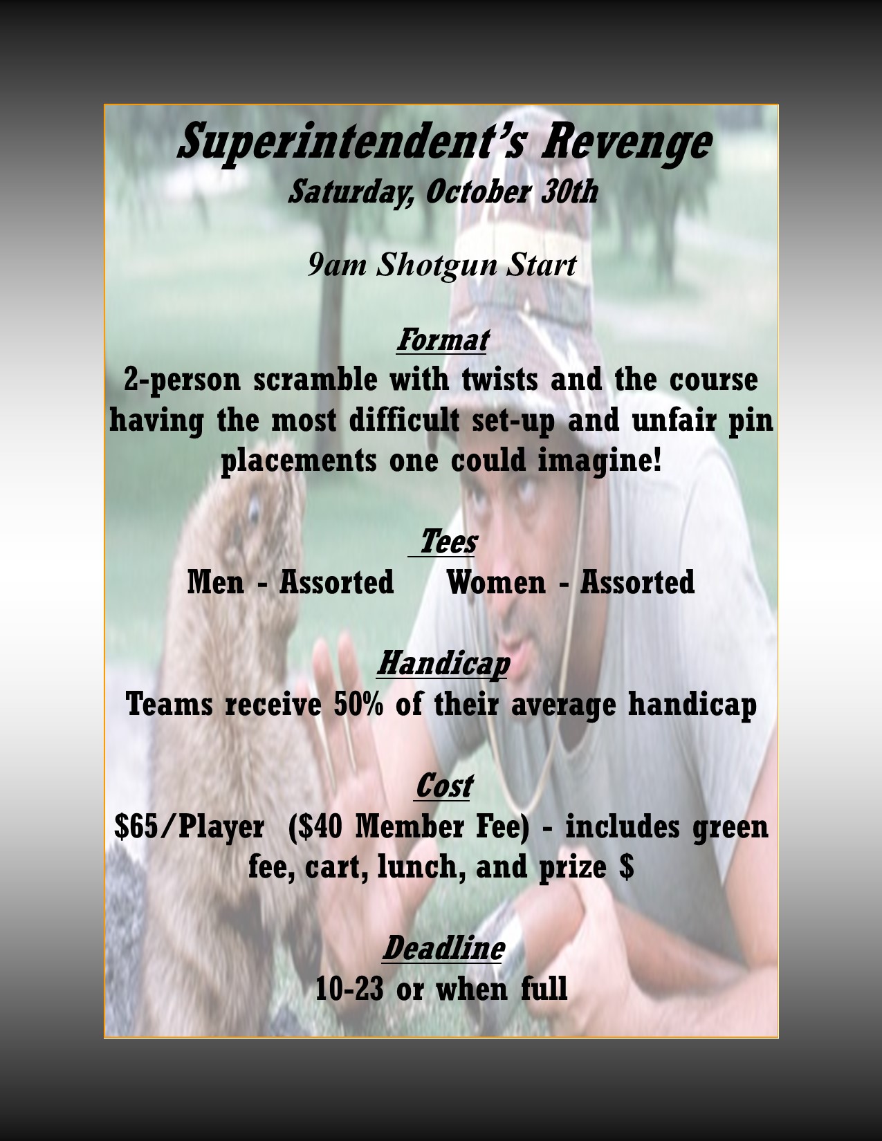 Superintendent's Revenge - Spring Valley Golf Club